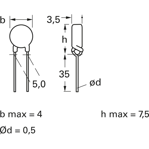 B59990C0080A070 | EPCOS | PTC Thermistors | Bürklin Elektronik
